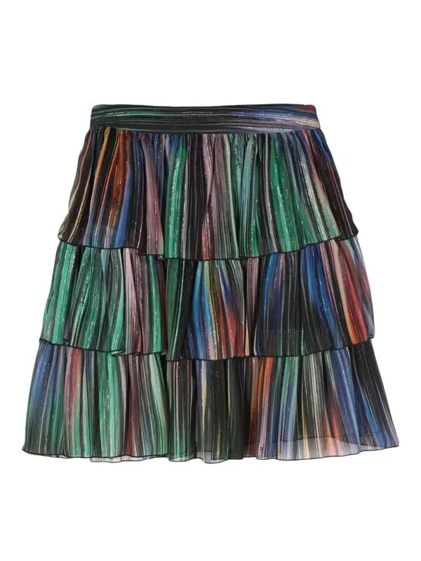 Just Cavalli Ruffled Striped Skirt