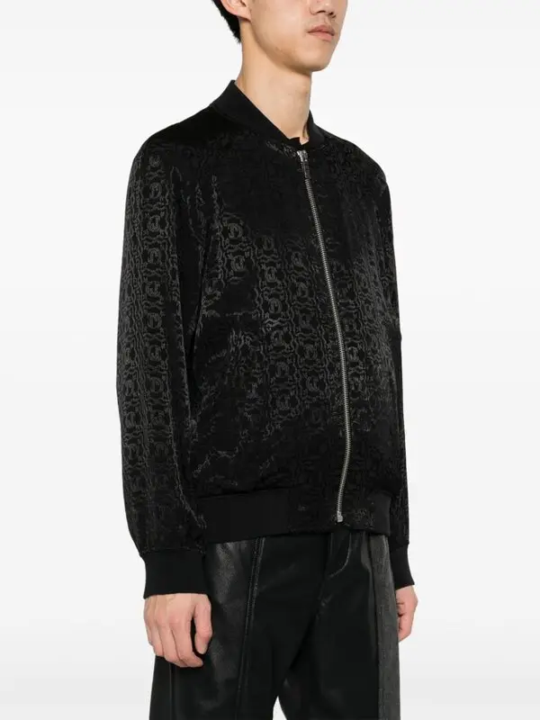 Just Cavalli Logo-jacquard Bomber Jacket