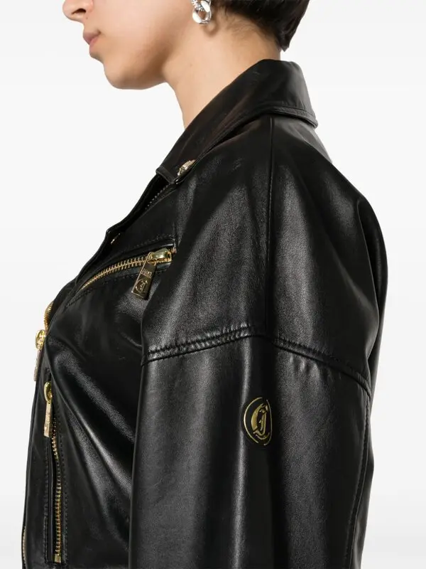 Just Cavalli Leather Biker Jacket