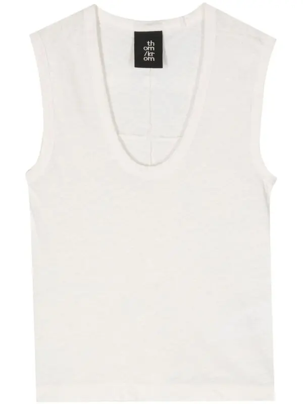 THOM KROM Scoop-neck Tank Top