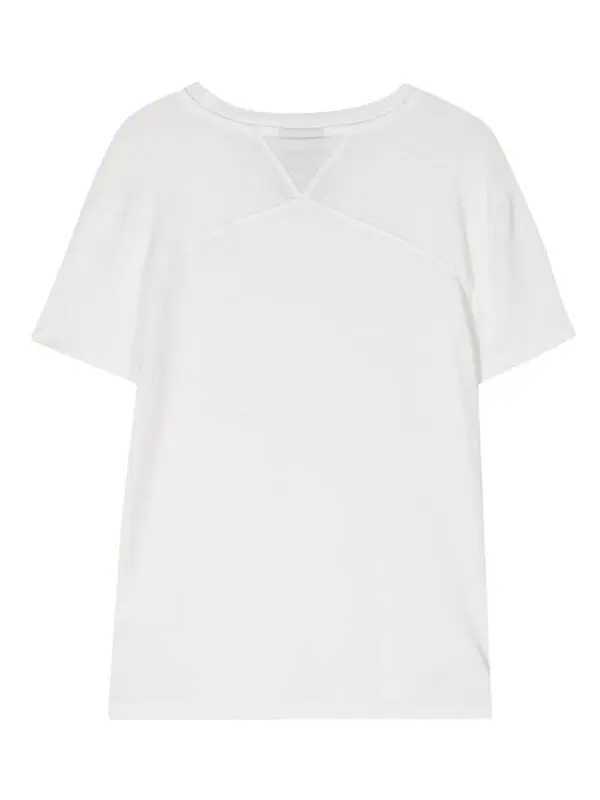 THOM KROM Panelled Crew-neck T-shirt - White