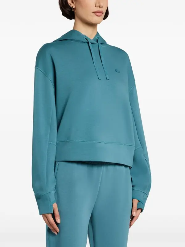 Lacoste Cotton Logo Hoodie - Blue