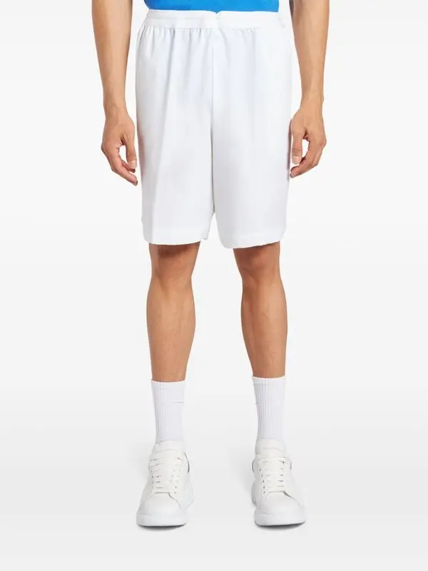 Lacoste Logo-appliqué Track Shorts - White