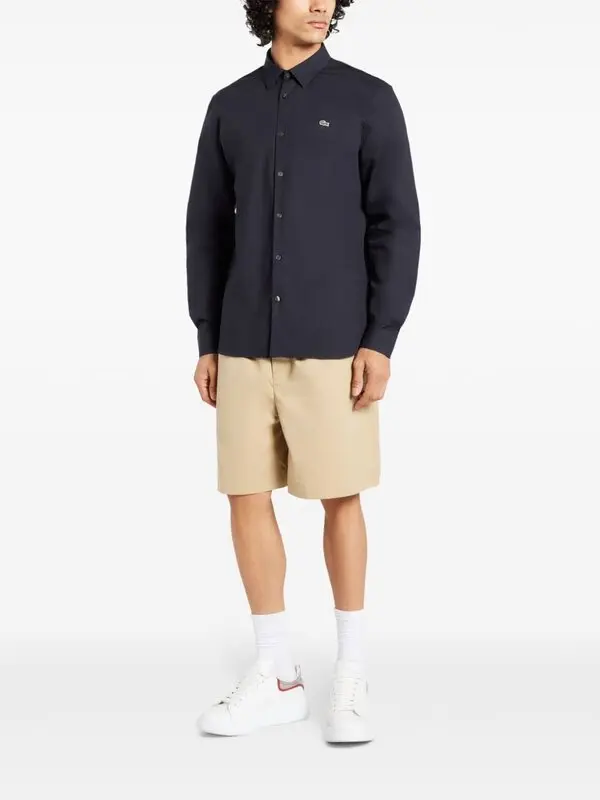 Lacoste Logo-appliqué Cotton Shirt