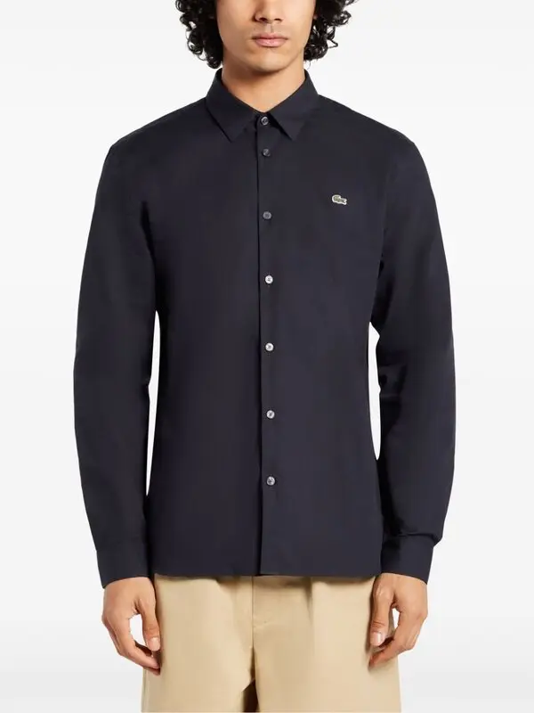 Lacoste Logo-appliqué Cotton Shirt