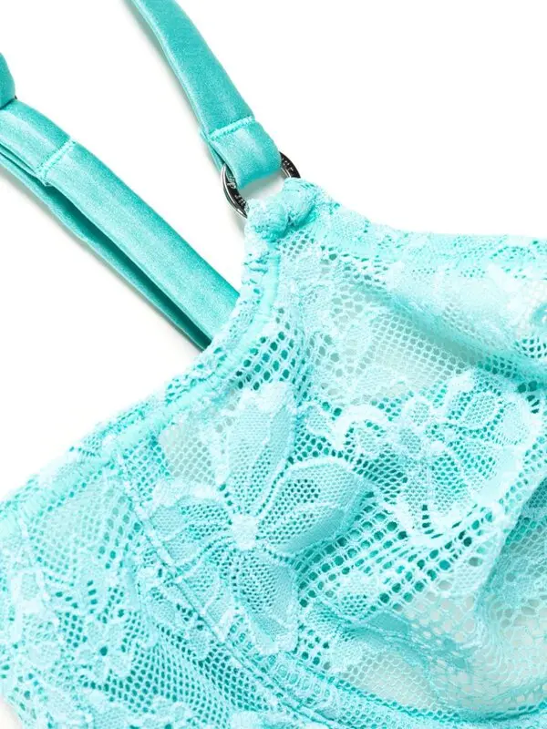 FLEUR DU MAL Le Stretch Lace Demi Bra - Green