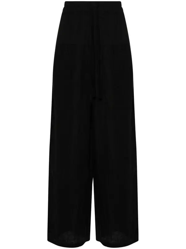 THOM KROM Chambray Linen Wide Trousers
