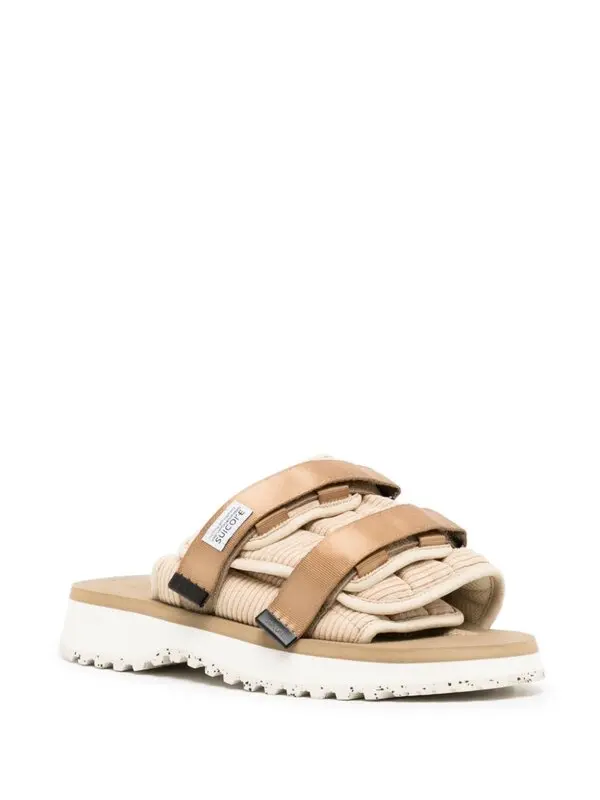 Suicoke Moto-shellab Logo-patch Sandals - Neutrals