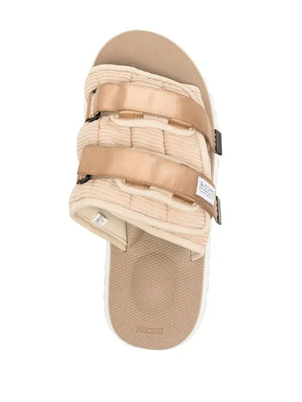 Suicoke Moto-shellab Logo-patch Sandals - Neutrals