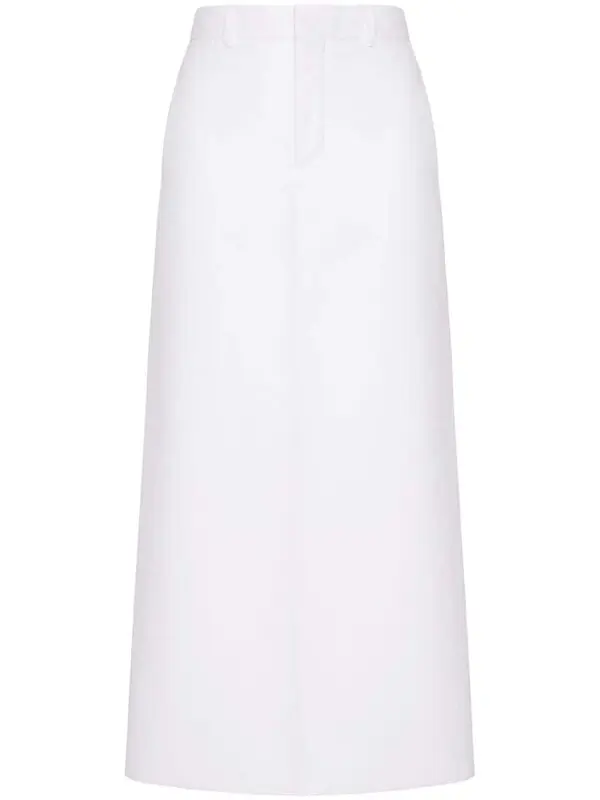 Valentino Garavani Compact Poplin Midi Skirt