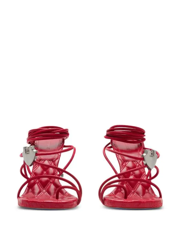 Burberry Ivy Shield Strappy Sandals