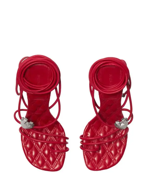 Burberry Ivy Shield Strappy Sandals