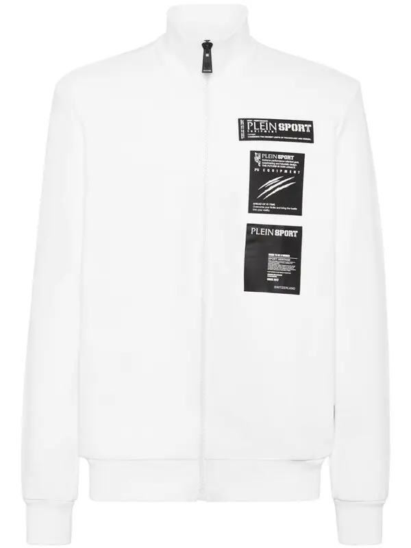 PLEIN SPORT Logo-appliqué Track Jacket - White