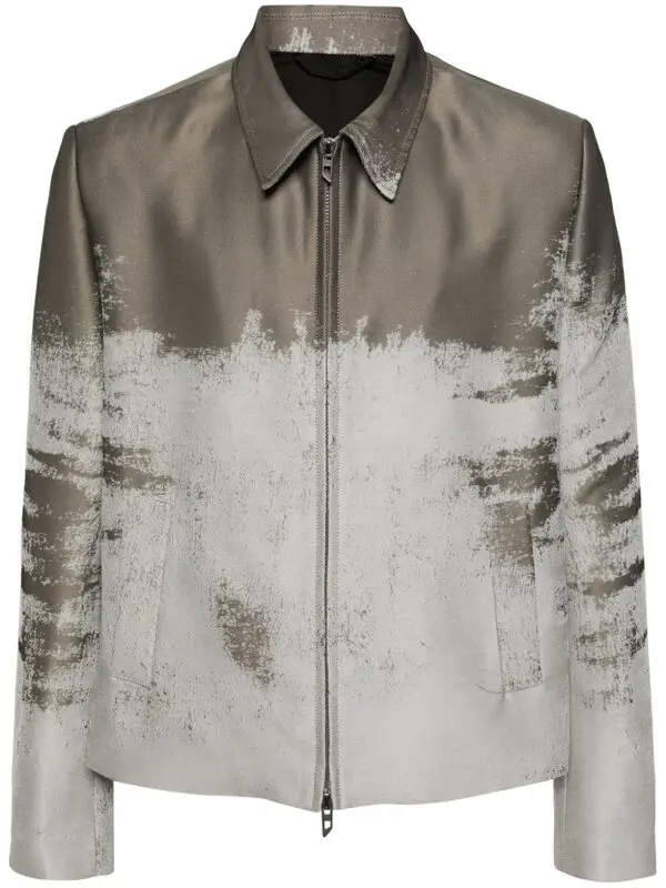 DIESEL J-pylon Abstract-pattern Jacket