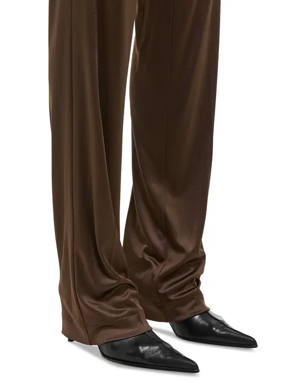 Helmut Lang High-rise Straight Leg Trousers - Mushroom