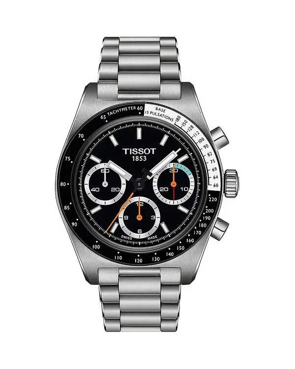 TISSOT Pr516 Mechanical Chronograph 41mm - Black/silver