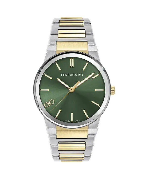 FERRAGAMO Infinity Sapphire Watch - Green/two-tone