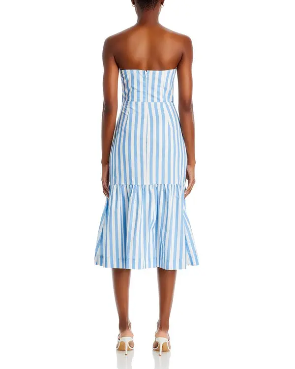 knee length dresses for ladies Aqua Linen Azura Midi Dress main image 0
