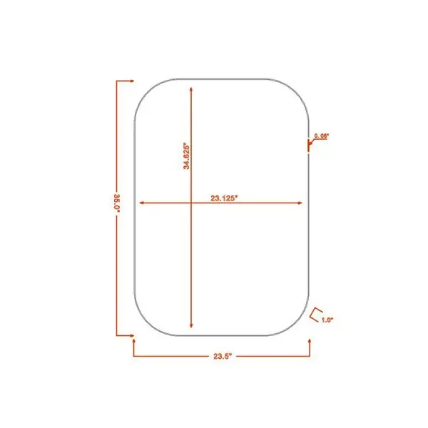 SURYA Auburn Accent Mirror