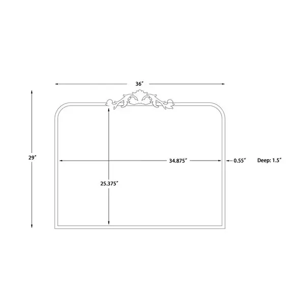 SURYA Aarlen Mantel Mirror