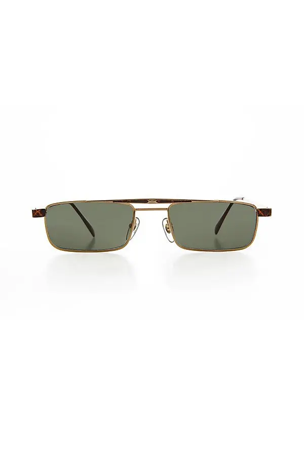 SUNGLASS MUSEUM Vintage Duke Slim Aviator Sunglasses