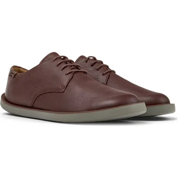 Camper Wagon Leather Derby - Medium Brown