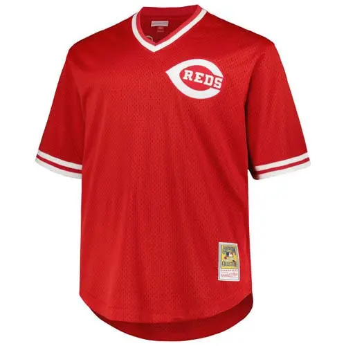 Mitchell & Ness Pete Rose Cincinnati Reds 1984 Cooperstown Collection Mesh Pullover Jersey