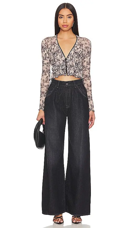 Only Hearts Afternoon Delight Ruched Cardigan Top