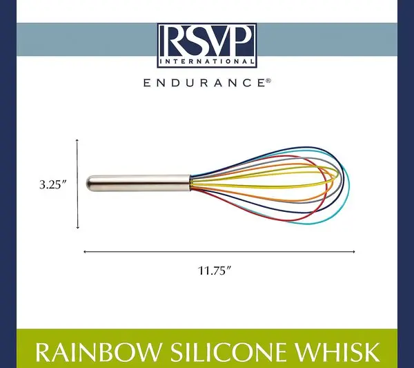 RSVP Colored Silicone Whisk