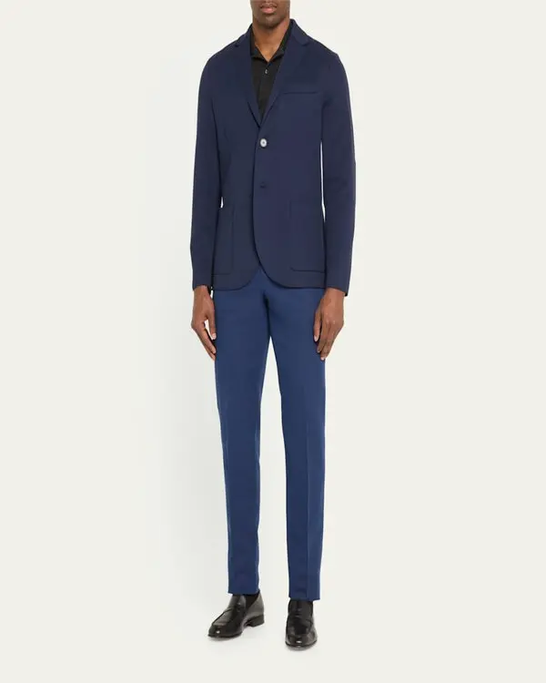 Incotex Chinolino Trousers - Dark Blue
