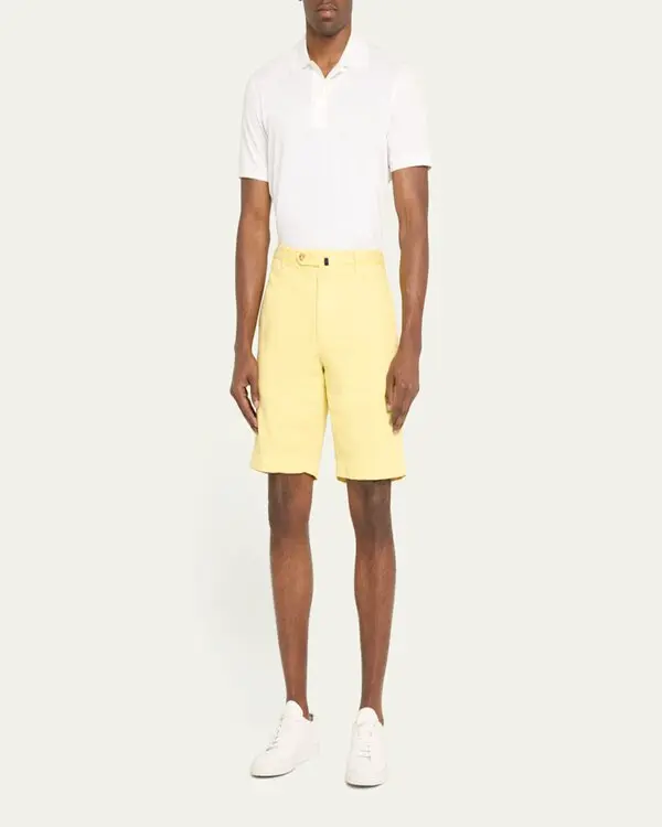 Incotex Chinolino Straight Leg Shorts - Giallo