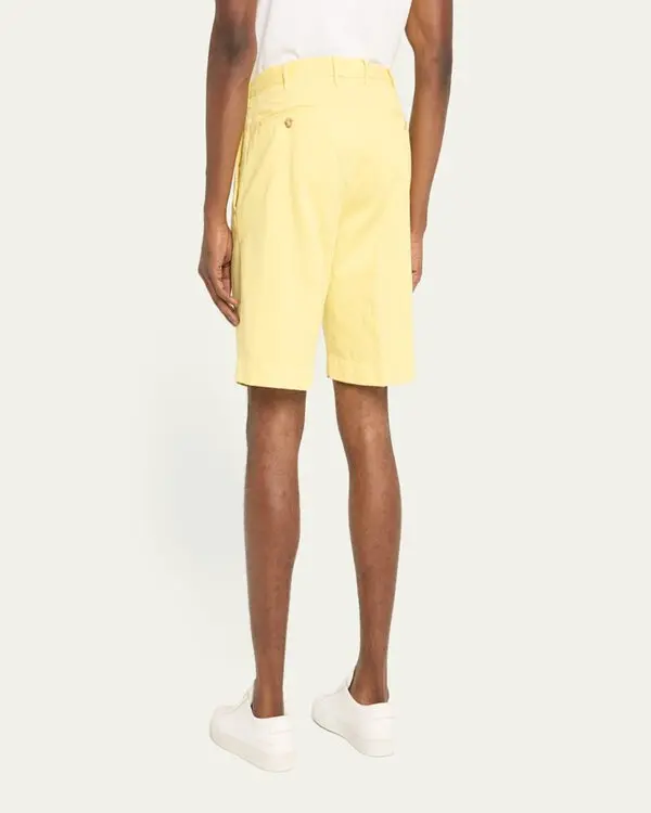 Incotex Chinolino Straight Leg Shorts - Giallo