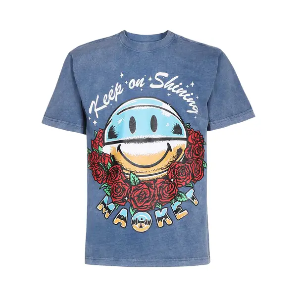 MARKET Smiley Keep On Shining T-shirt - Blue