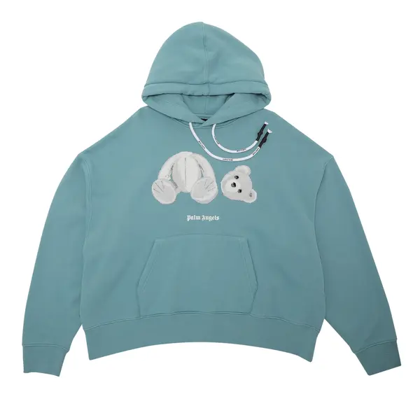 Palm Angels Ice Bear Hoodie - Blue