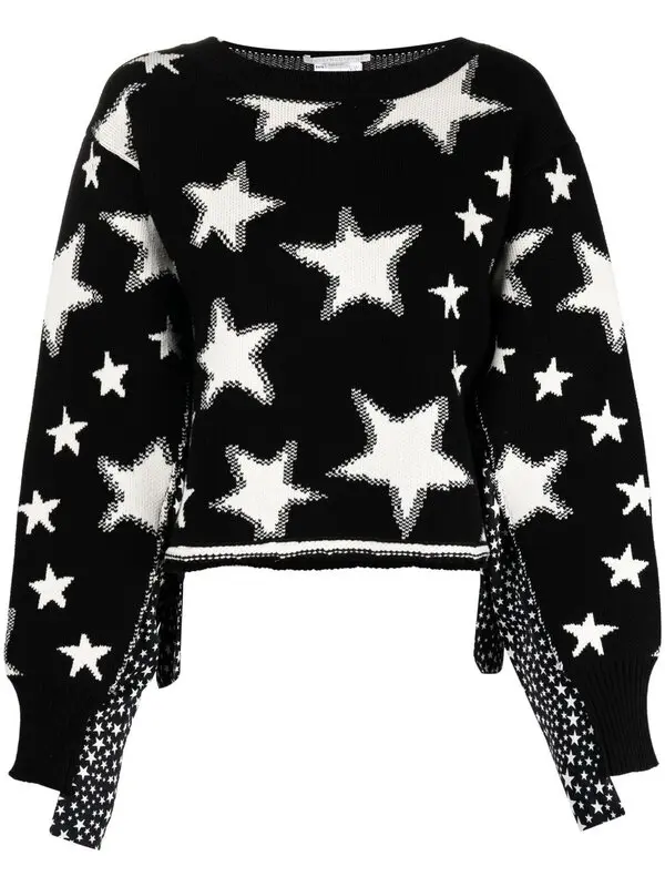 Stella McCartney Star-motif Knitted Jumper - Black