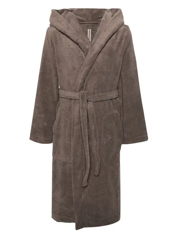 Rick Owens Pentagram Cotton Bath Robe - Neutrals