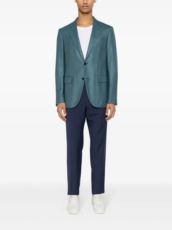 Zegna Twill Single-breasted Blazer