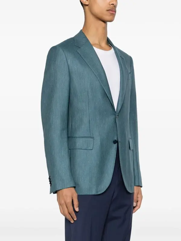 Zegna Twill Single-breasted Blazer