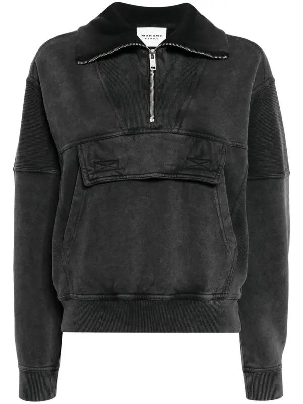 MARANT ETOILE Phenix Zip-up Sweatshirt - Grey