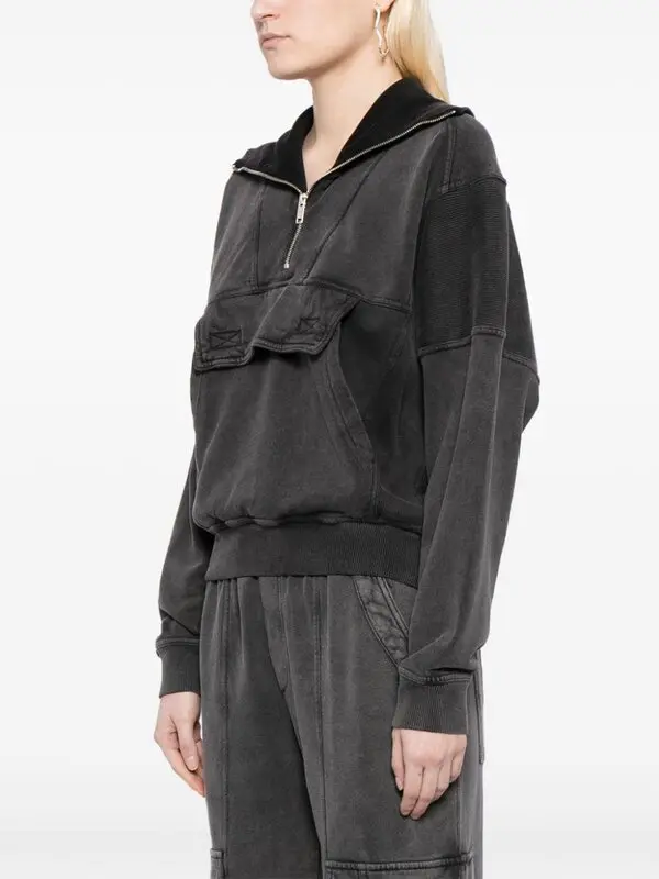 MARANT ETOILE Phenix Zip-up Sweatshirt - Grey