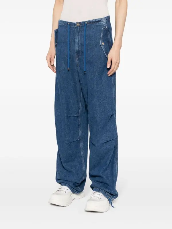 DION LEE Parachute Straight-leg Jeans - Blue