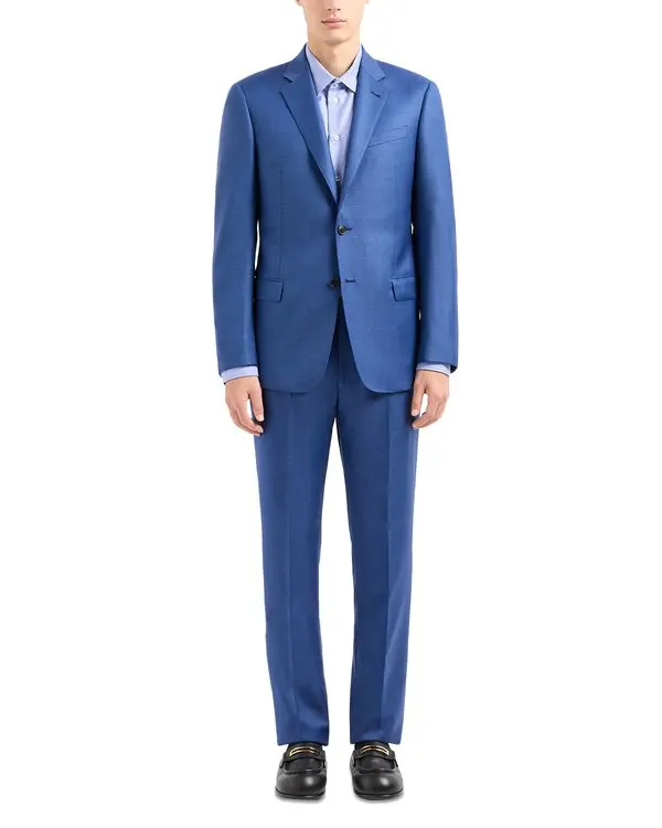 Emporio Armani G Line Regular Fit Notch Lapel Suit - Blue