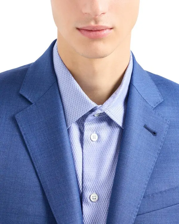 Emporio Armani G Line Regular Fit Notch Lapel Suit - Blue