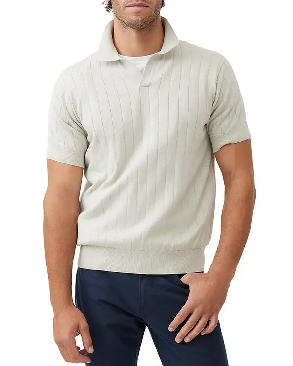 Rodd & Gunn Freys Crescent Knit Short Sleeve Polo Sweater