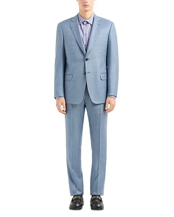 Emporio Armani G Line Regular Fit Notch Lapel Suit - Solid Light Blue