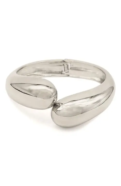 PETIT MOMENTS Livorno Bypass Cuff Bracelet - Silver