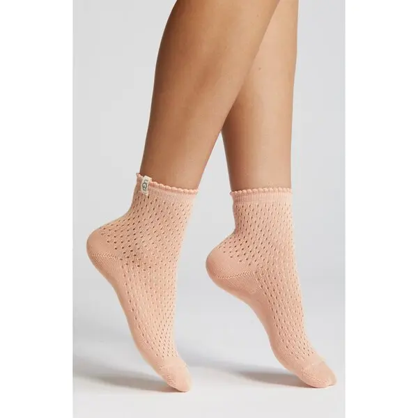 UGG Adabella Pointelle Quarter Socks - Sunstone