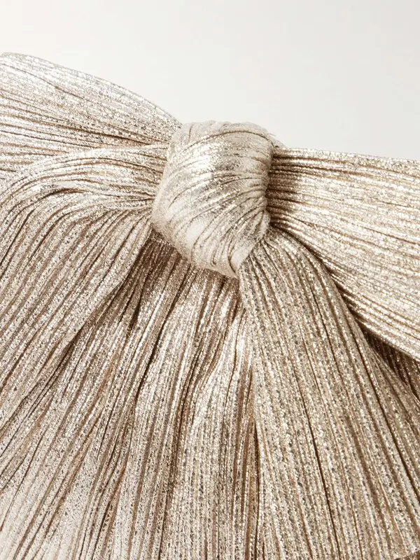 LOEFFLER RANDALL Rayne Bow-embellished Clutch - Gold