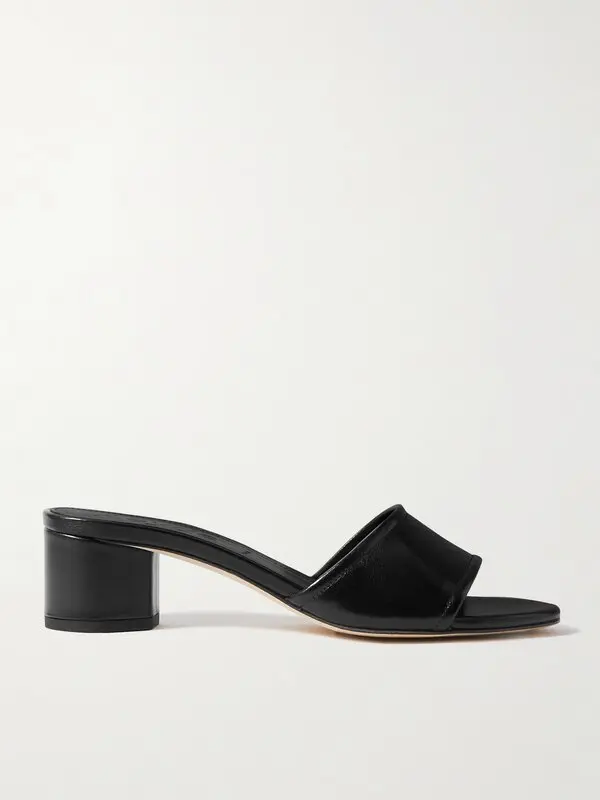 AeydĒ Jovia Leather Mules - Black