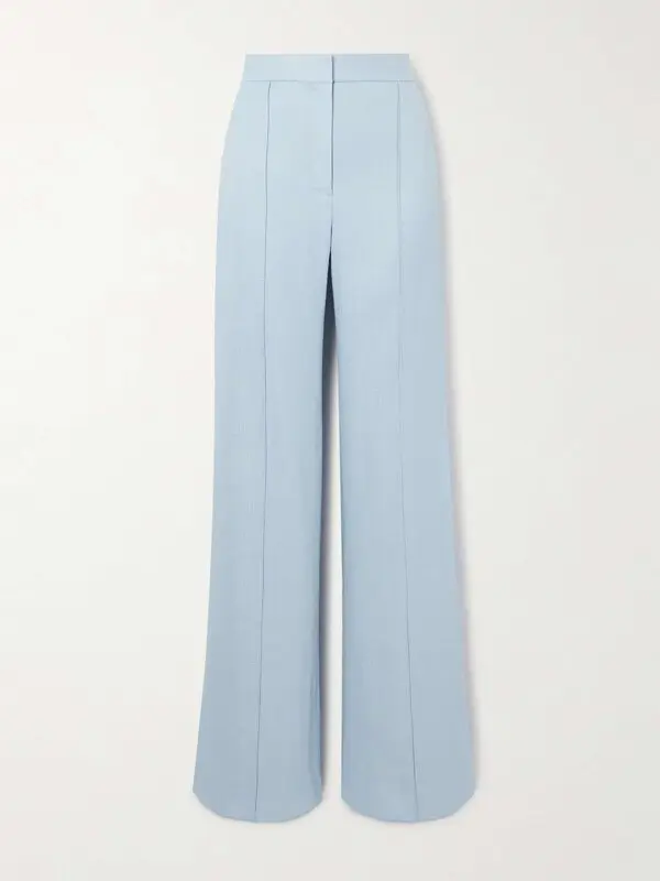 Adam Lippes Canvas Wide-leg Pants - Light Blue